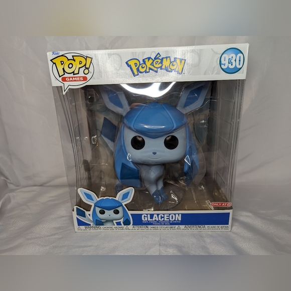 Funko | Toys | Funko Pop Pokemon Glaceon Jumbo Figure 93 | Poshmark